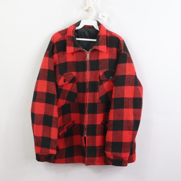 Woolrich | Jackets & Coats | 5s Woolrich Mens Large Buffalo Plaid Wool ...